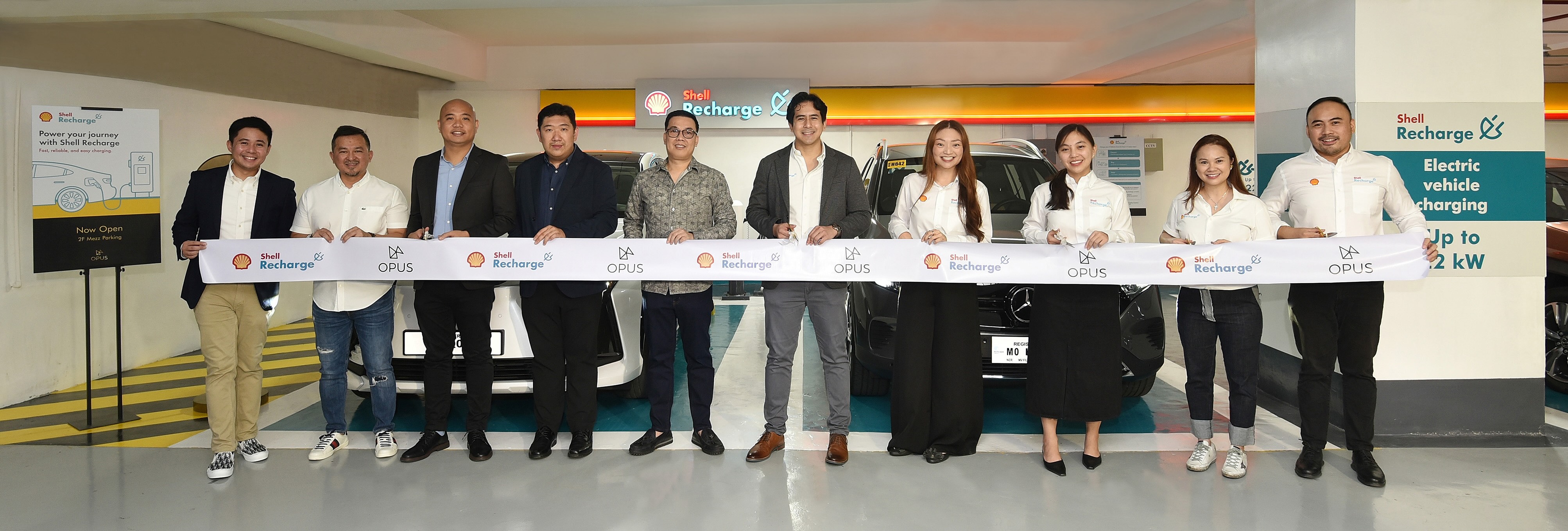 Opus Mall Welcomes Shell Recharge EV Charging Station | Robinsons Land Corporation